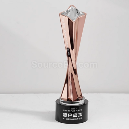 Metal Twisted Column Trophy - Corporate Gifts Singapore - Source EC